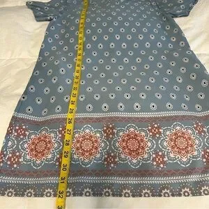 Lulus | Dresses | Lulus Xs Secret Paradise Blue Mixed Print Shift Mini ...